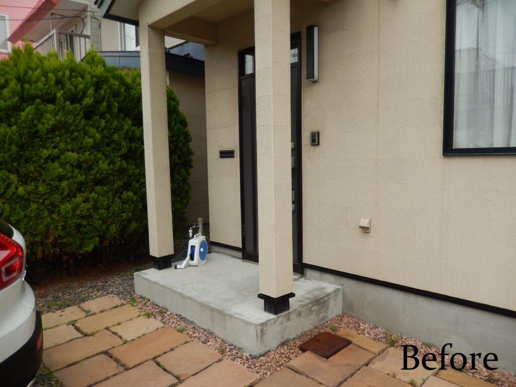 札幌市北区 おしゃれな玄関タイル「リビエラ～エタニティ」 – 札幌近郊のエクステリア/外構｜株式会社 六光園